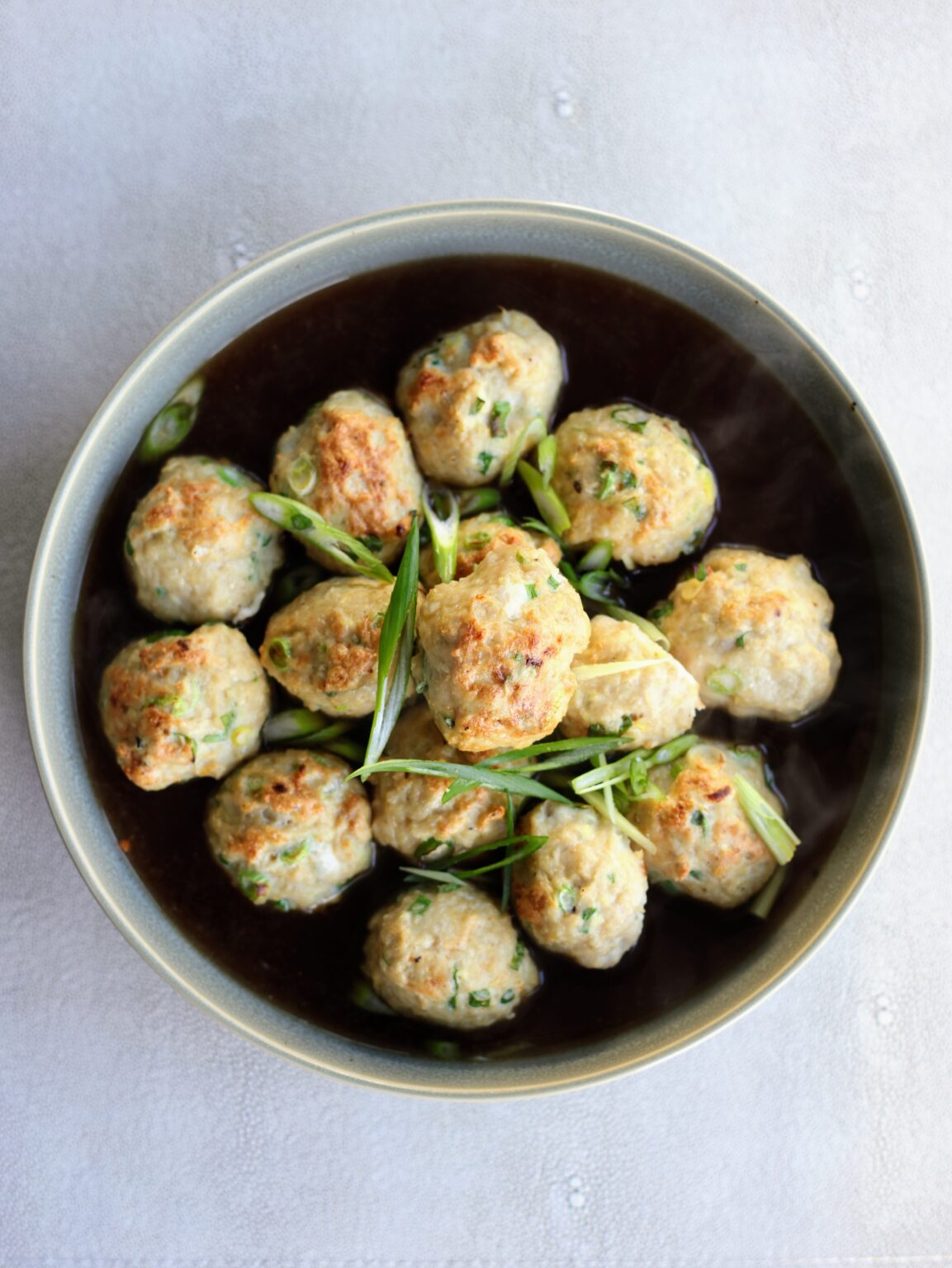 Ginger Scallion Chicken Meatballs - Everyday Delish
